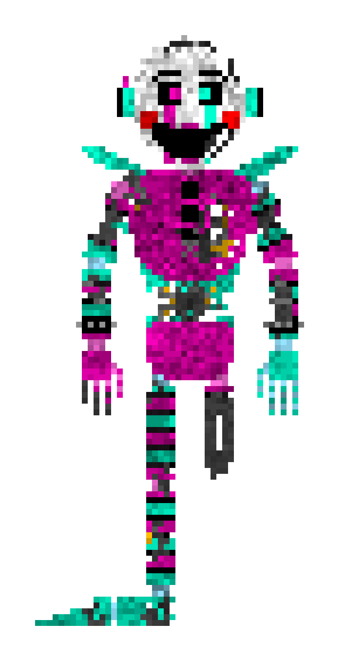 Pixilart - Glamrock Puppet (Shattered) by JakoAkoAnimako