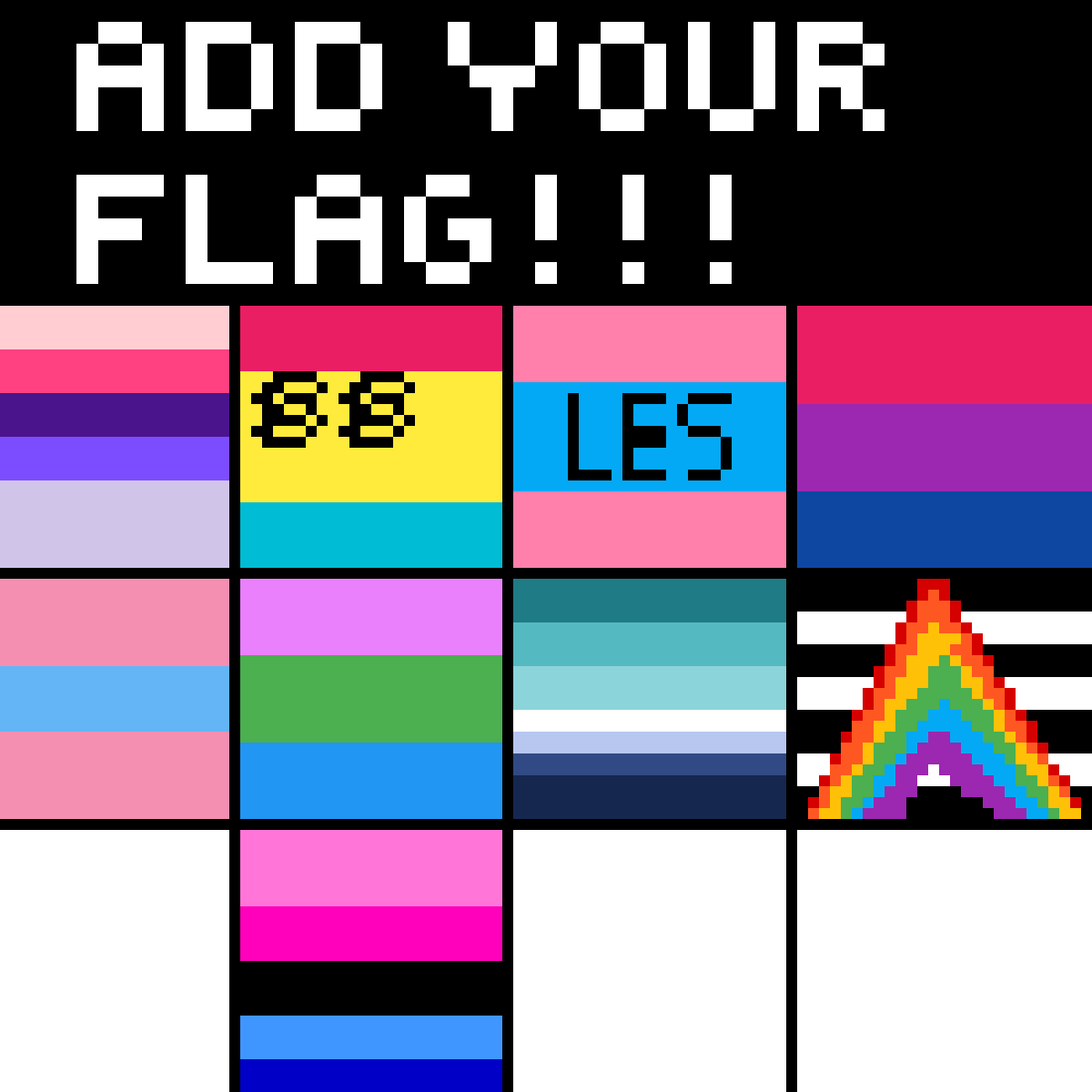 Pixilart - ADD YOUR PRIDE FLAG by PearlxBlossom