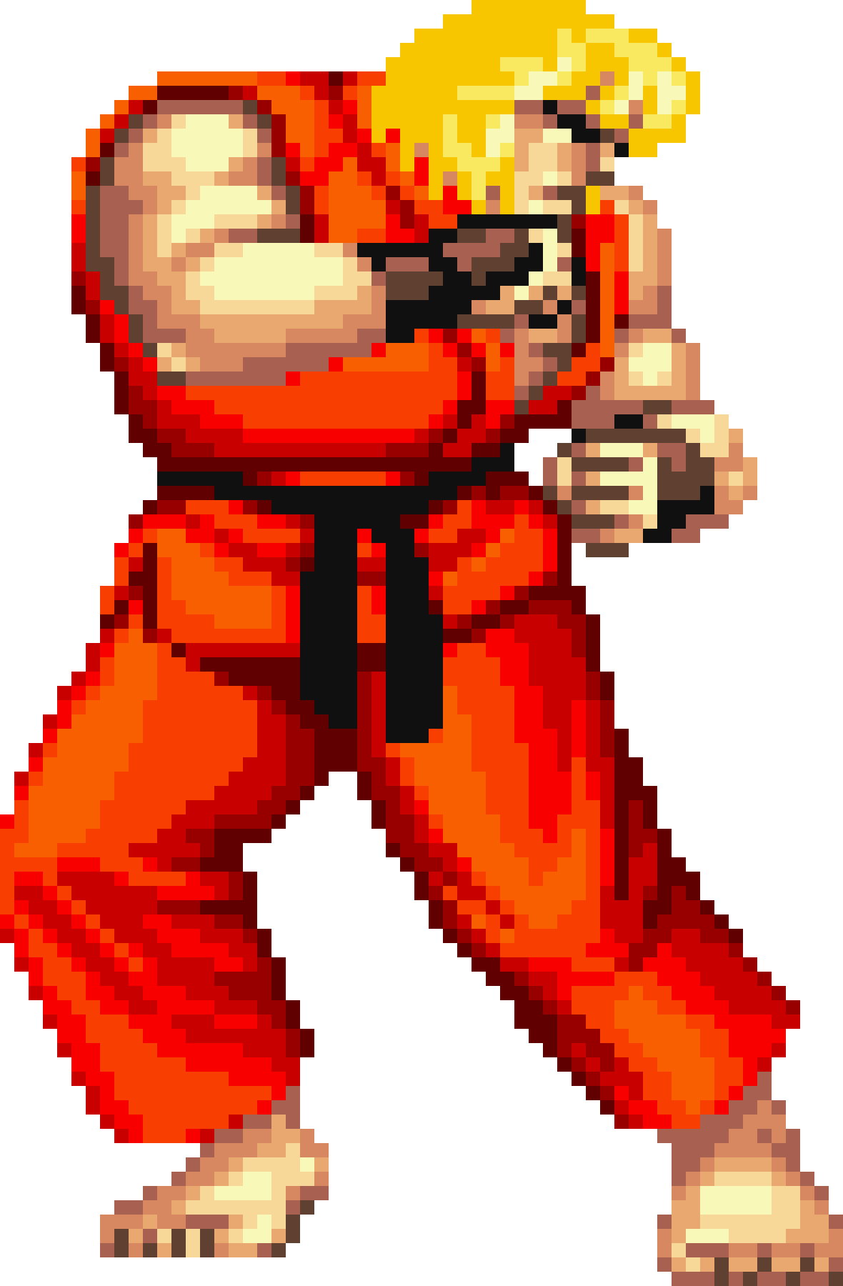 Pixilart - Street Fighter 2 Ken by ArturoVerse