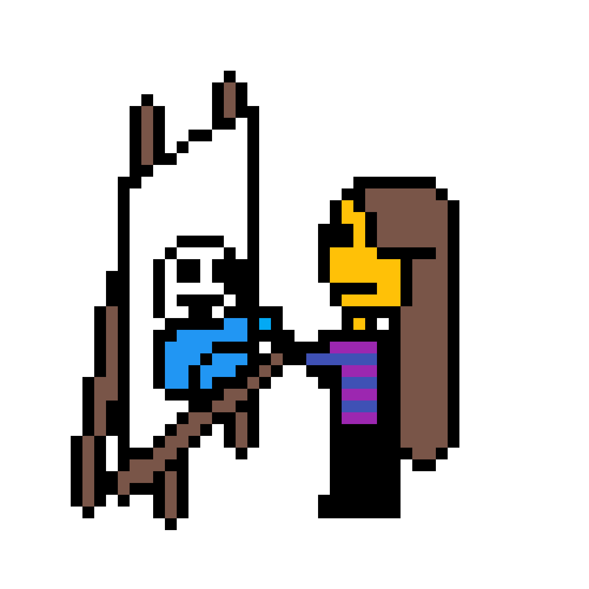 Pixilart - Frisk painting sans by spacdrums