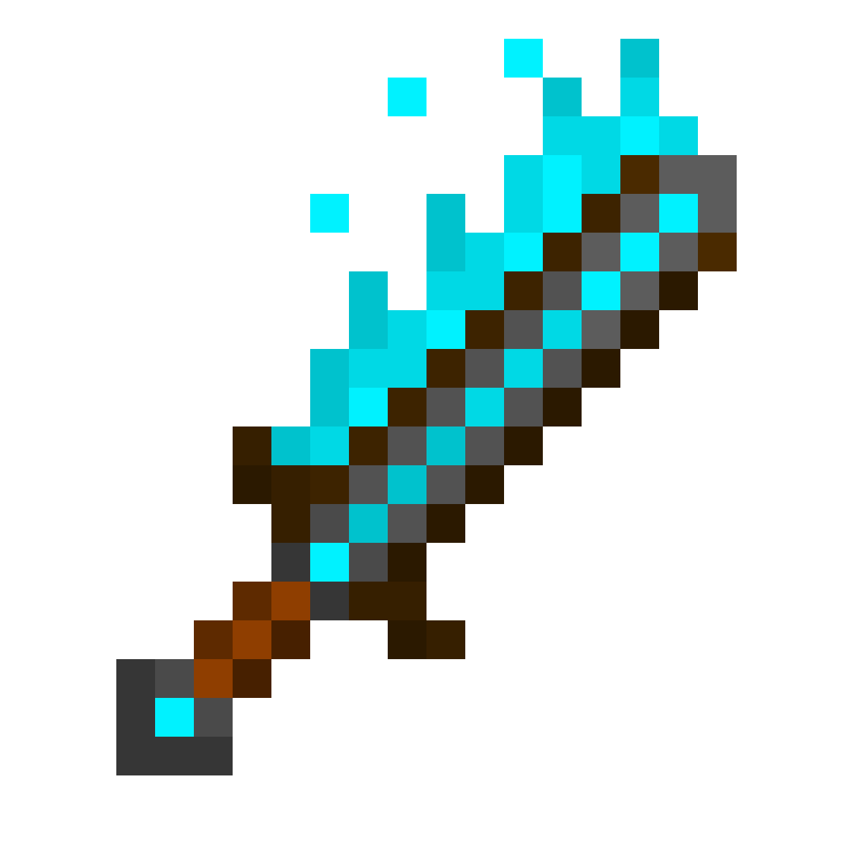 Pixilart - Simple Blue Flame Sword by TheAstralDemon