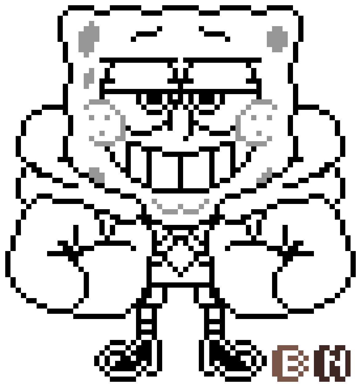 Pixilart - SpongeBob Sans by Bruhness