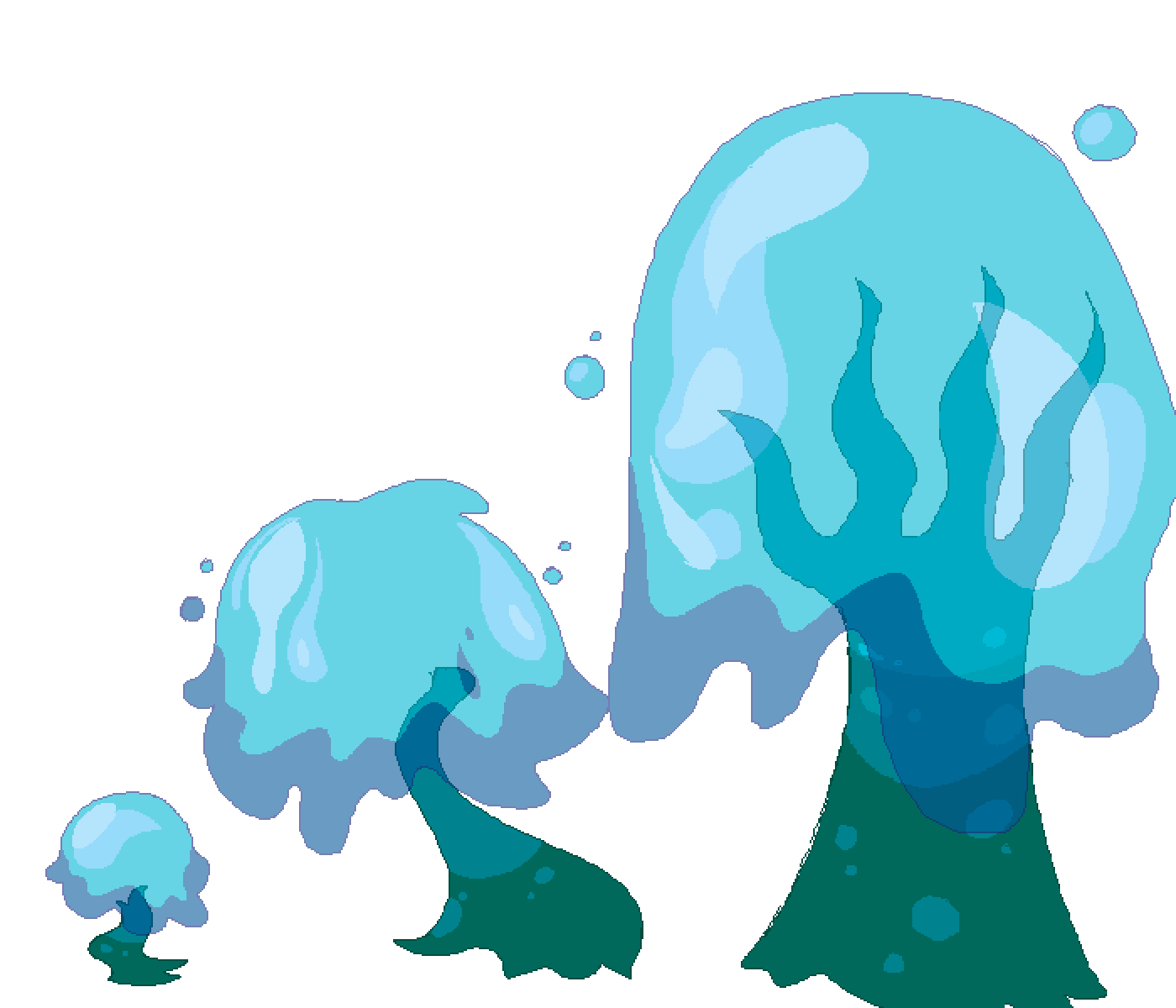 Pixilart - the trees for raine island by DKWeebeQ2HI2lmf