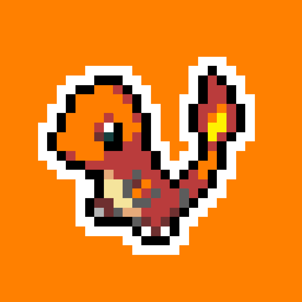 Pixilart - Pokemon 004 Charmander by Davidhehehe