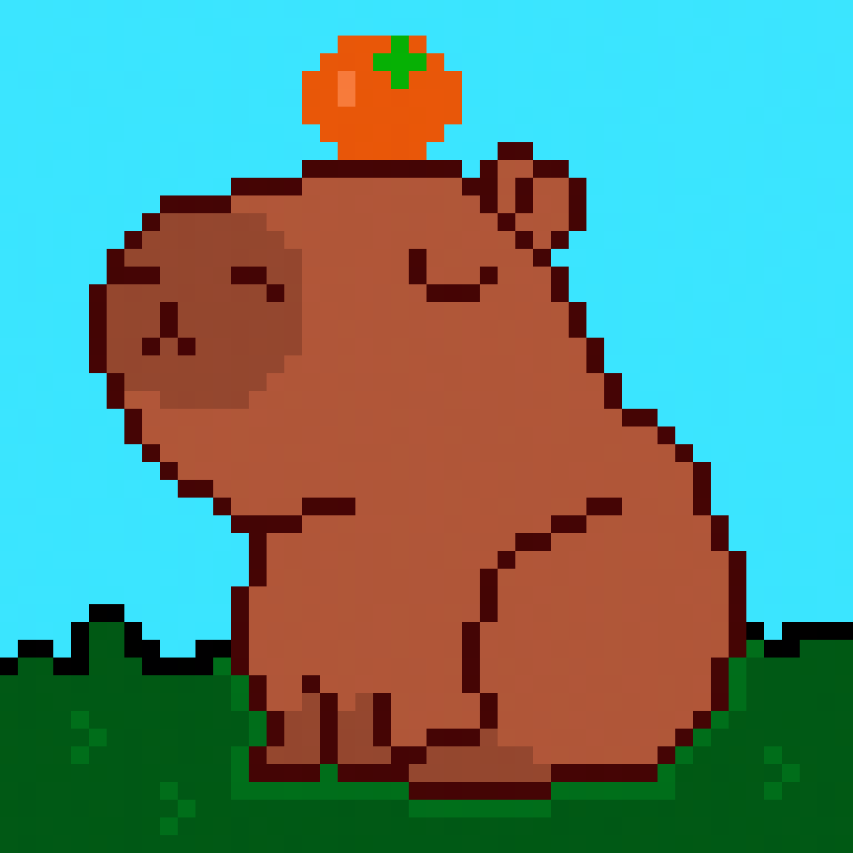Pixilart - cute capybara by Nickydev