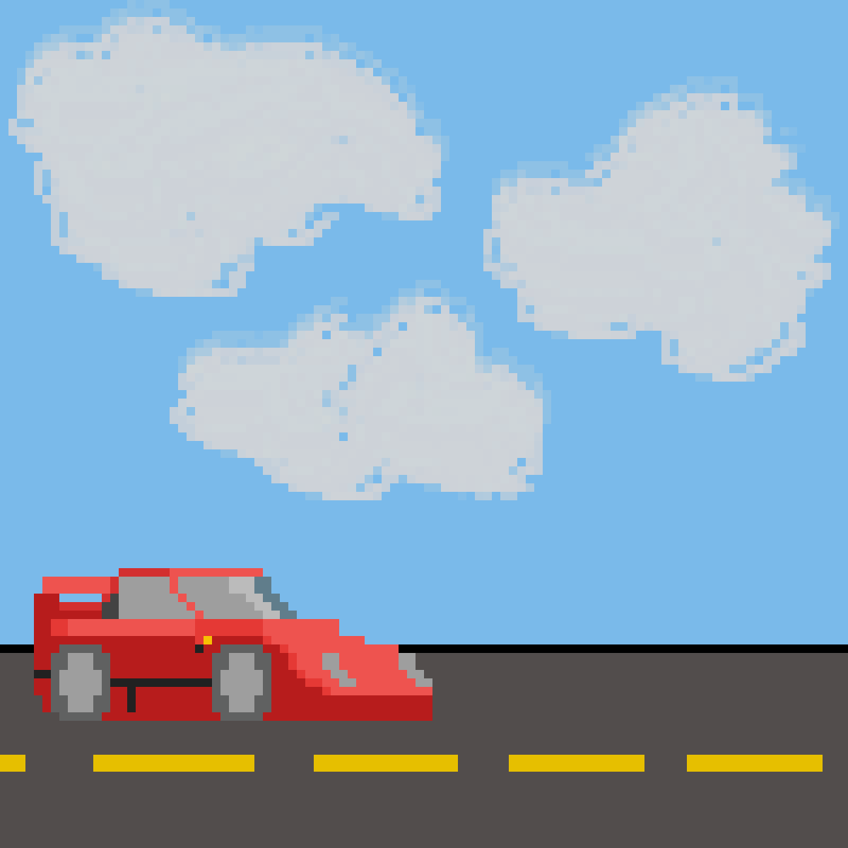 Pixilart - Red car gif by Tonvia
