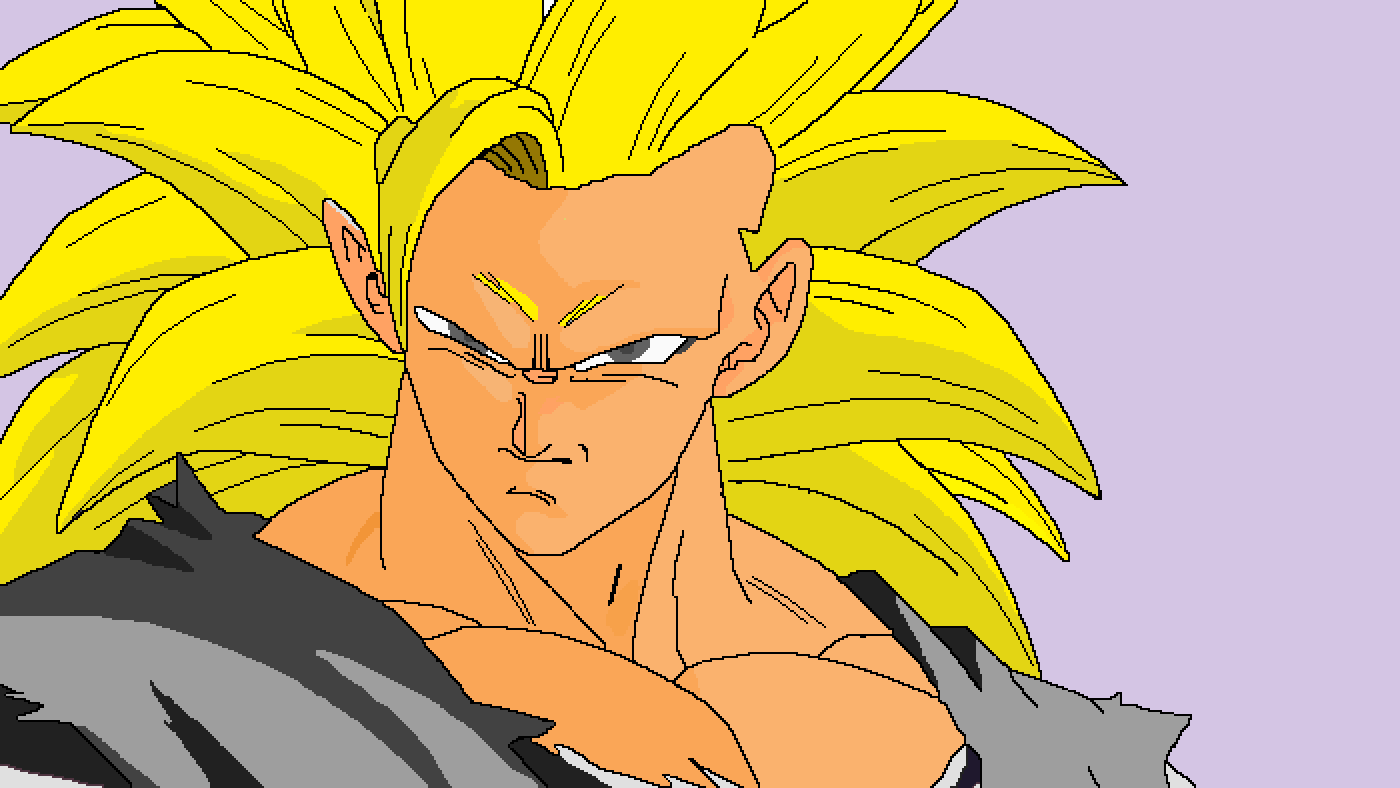 Pixilart - Goku SSJ3 Base by Magicjoel004