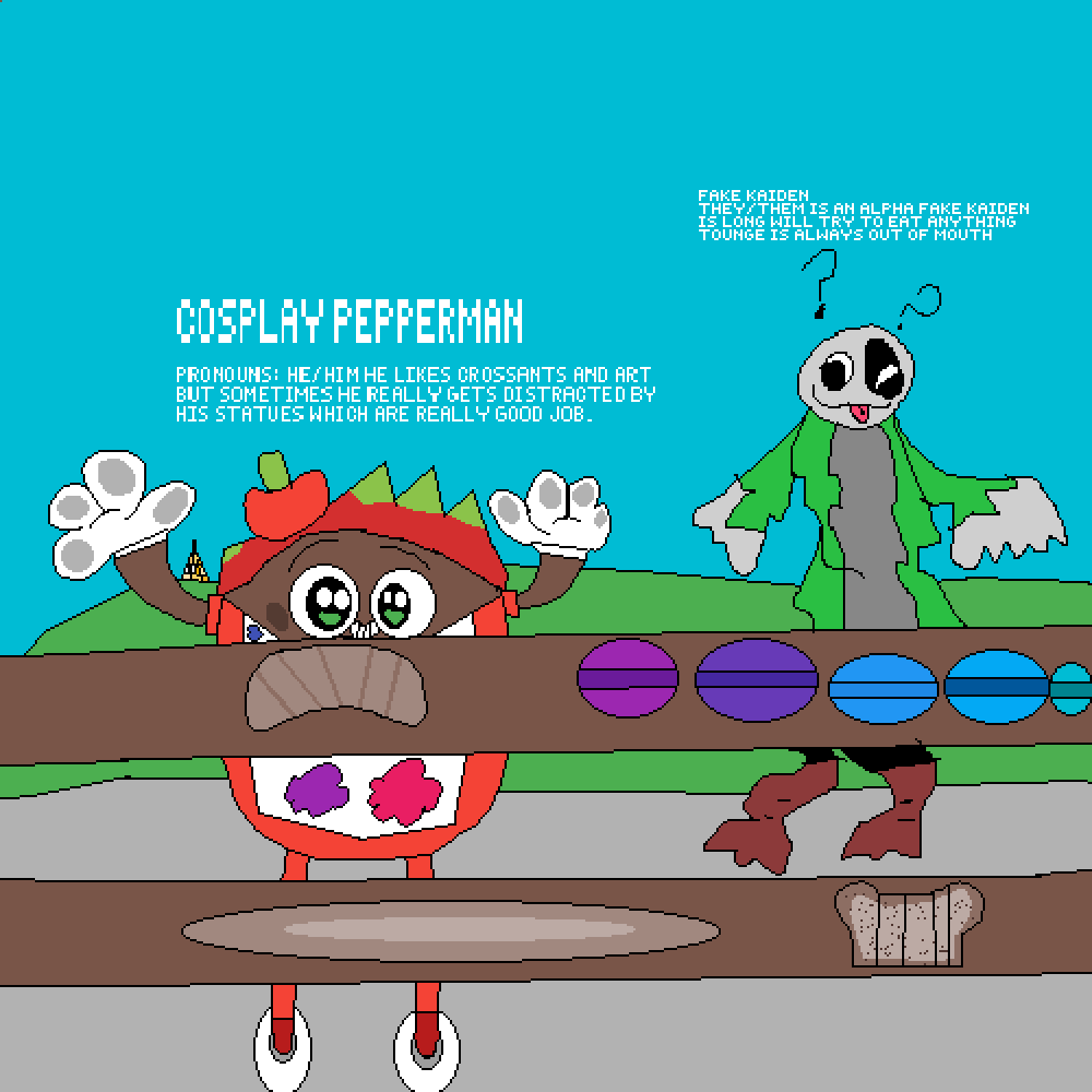 Pixilart - fake kaiden and cosplay pepperman! by evilkaiden14