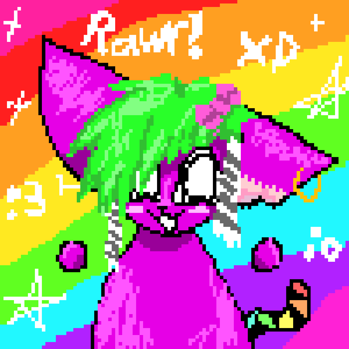 Pixilart - Sparkle Kitty by TheFemaleGamer
