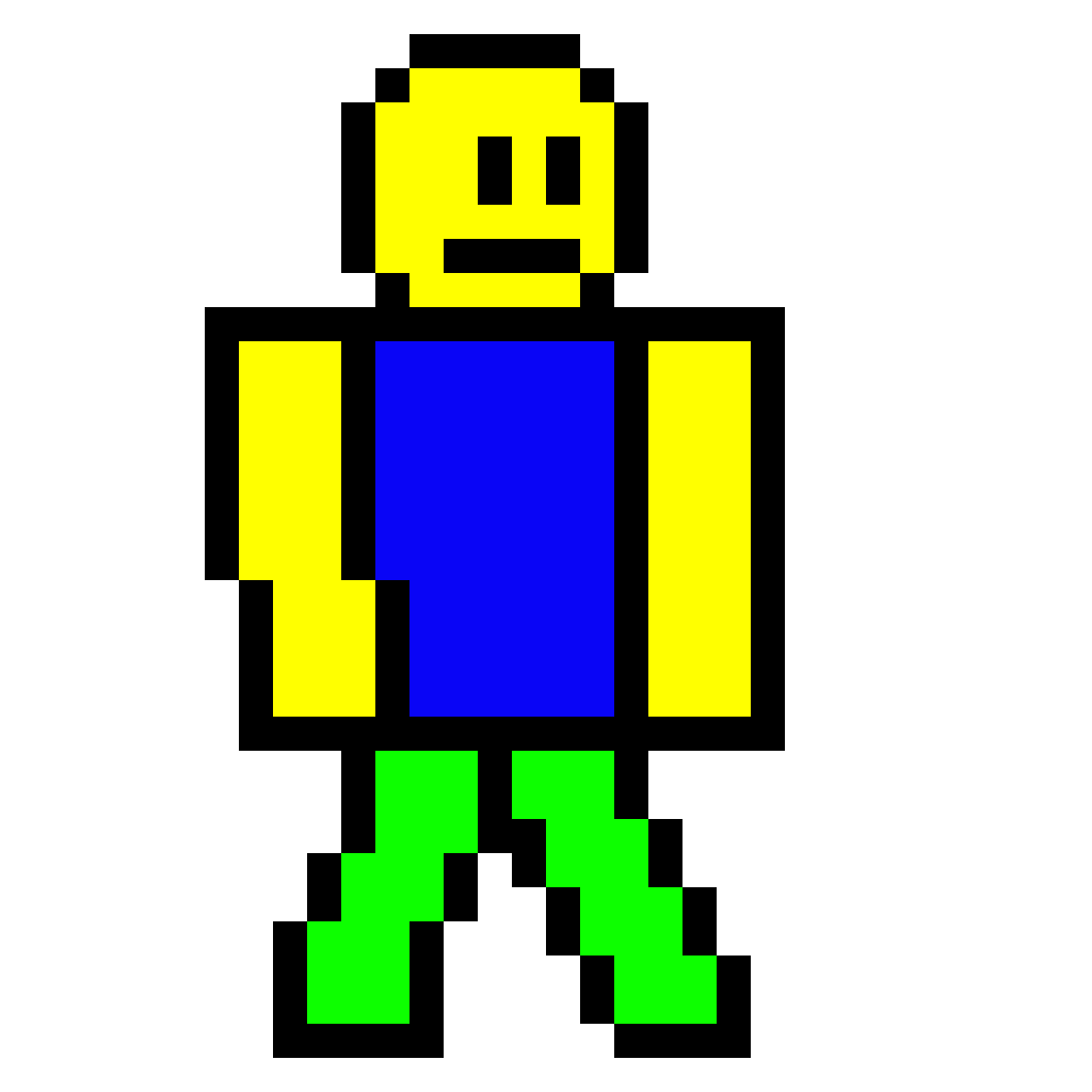 Pixilart - Roblox Walking animation fixed by glitchedguy042