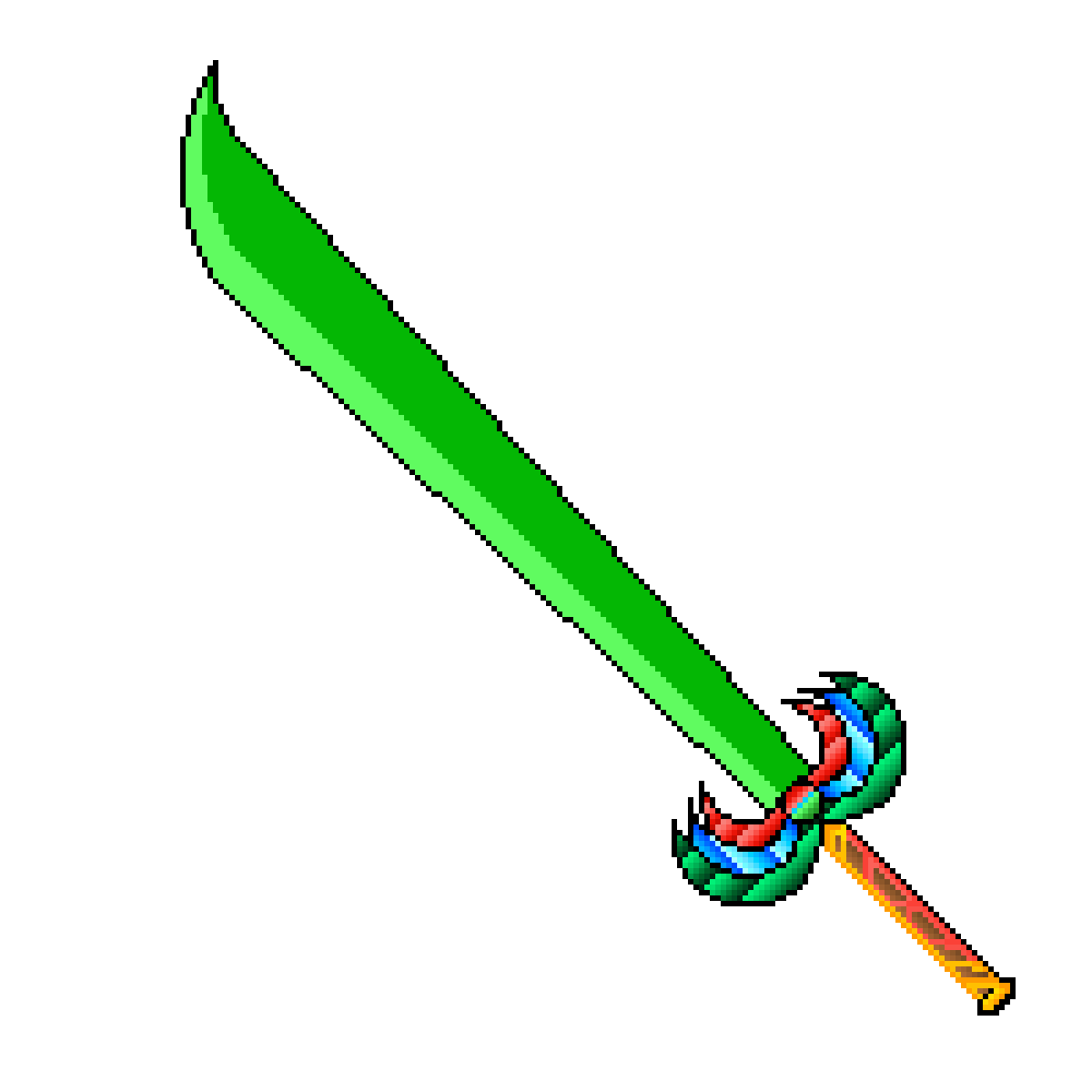 Pixilart - Emeral sword by Massune