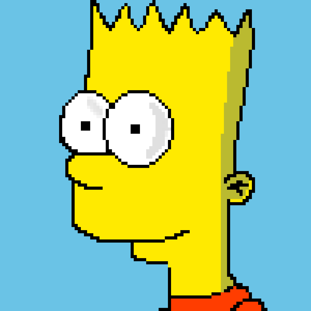Pixilart - bart simpson by kfcteknoloji