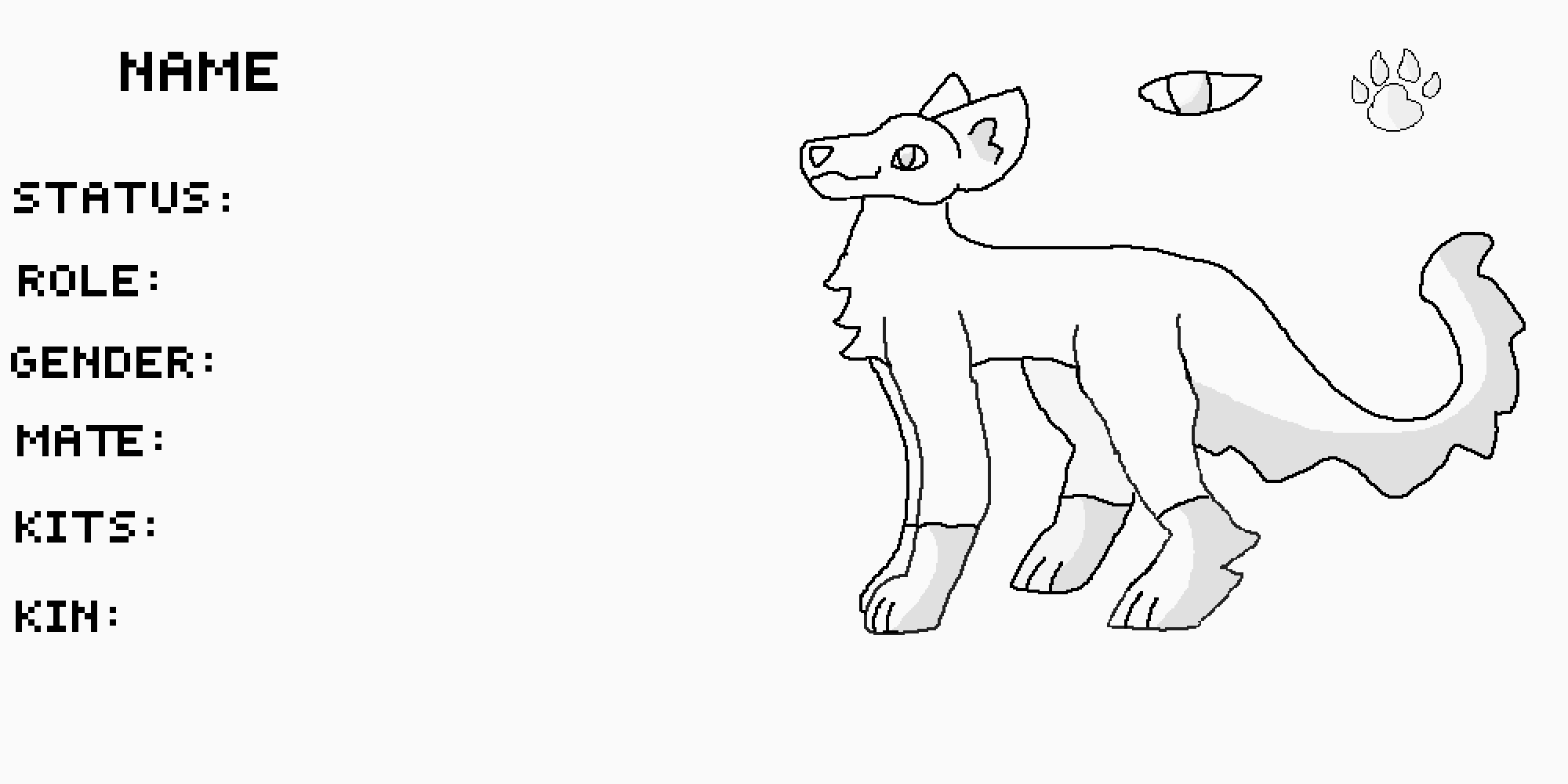 Pixilart - Warrior cats base by Potatopupper