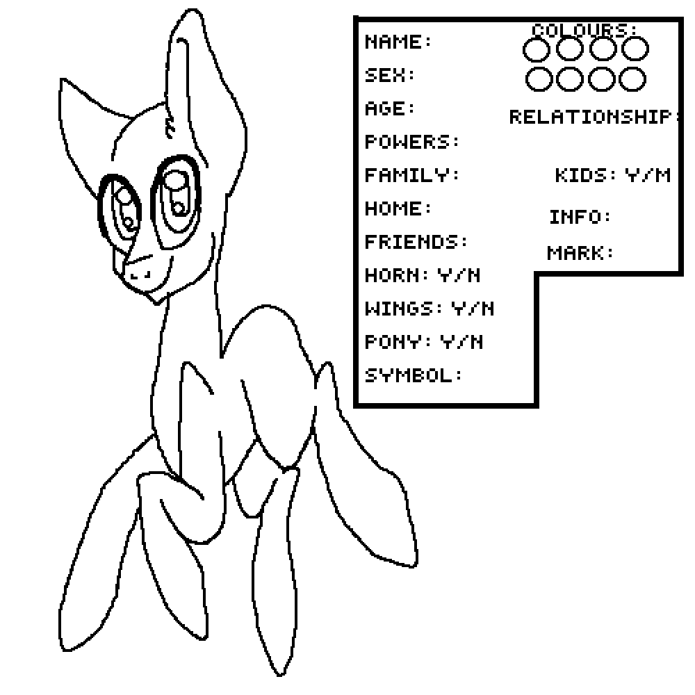 Pixilart - MLP REF BASE! by RainbowWolfy123