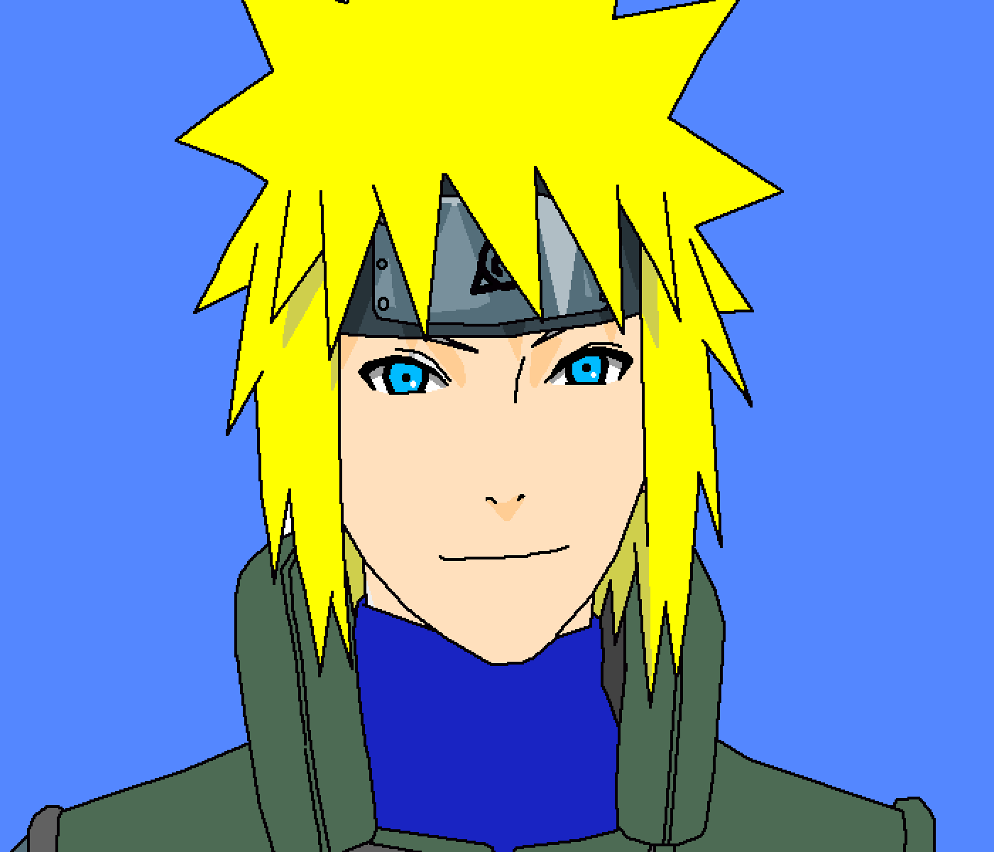 Pixilart - Minato Namikaze by pixel-mila