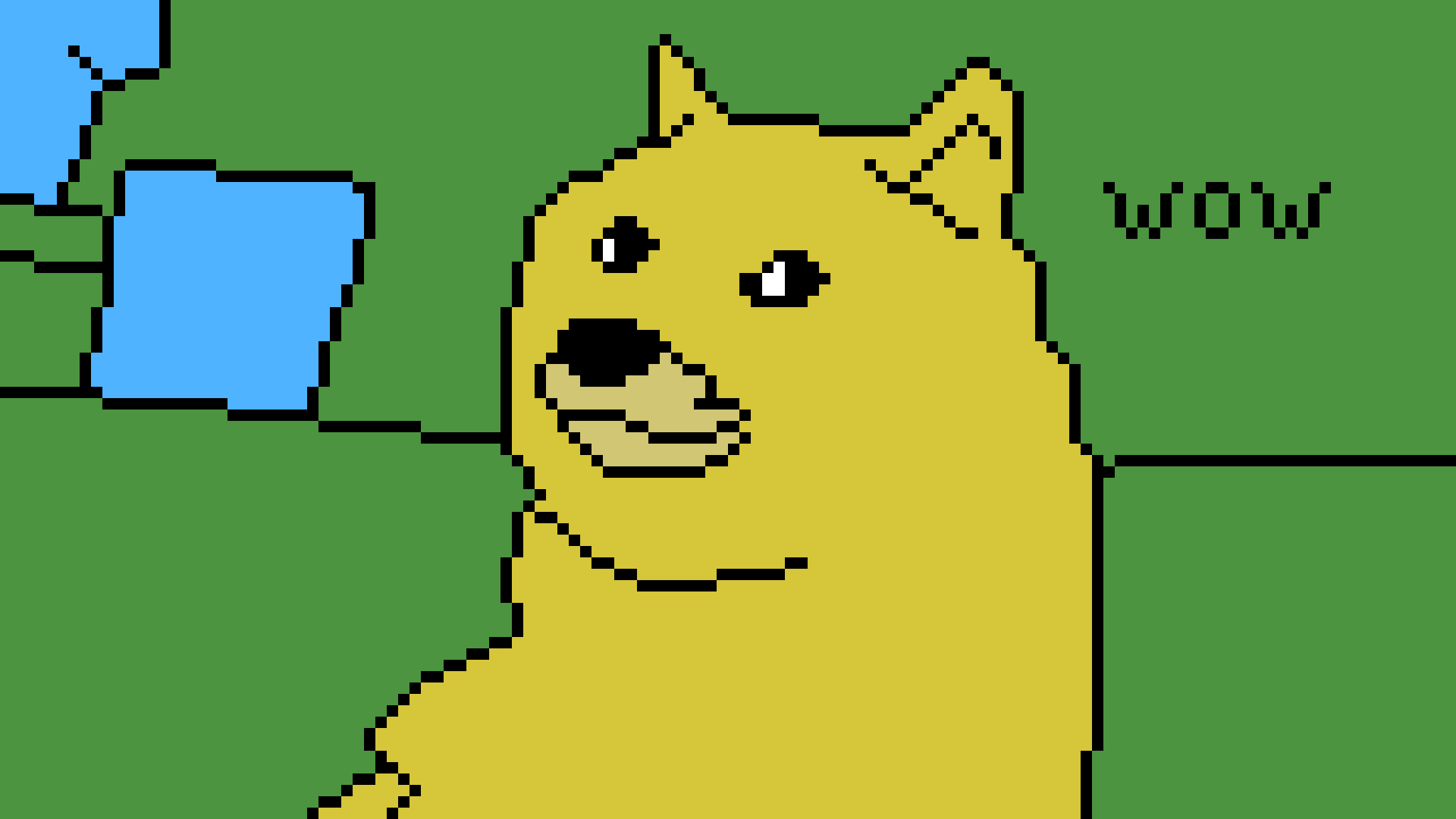 Pixilart - Doge by ALLIIIIIIIIIIII