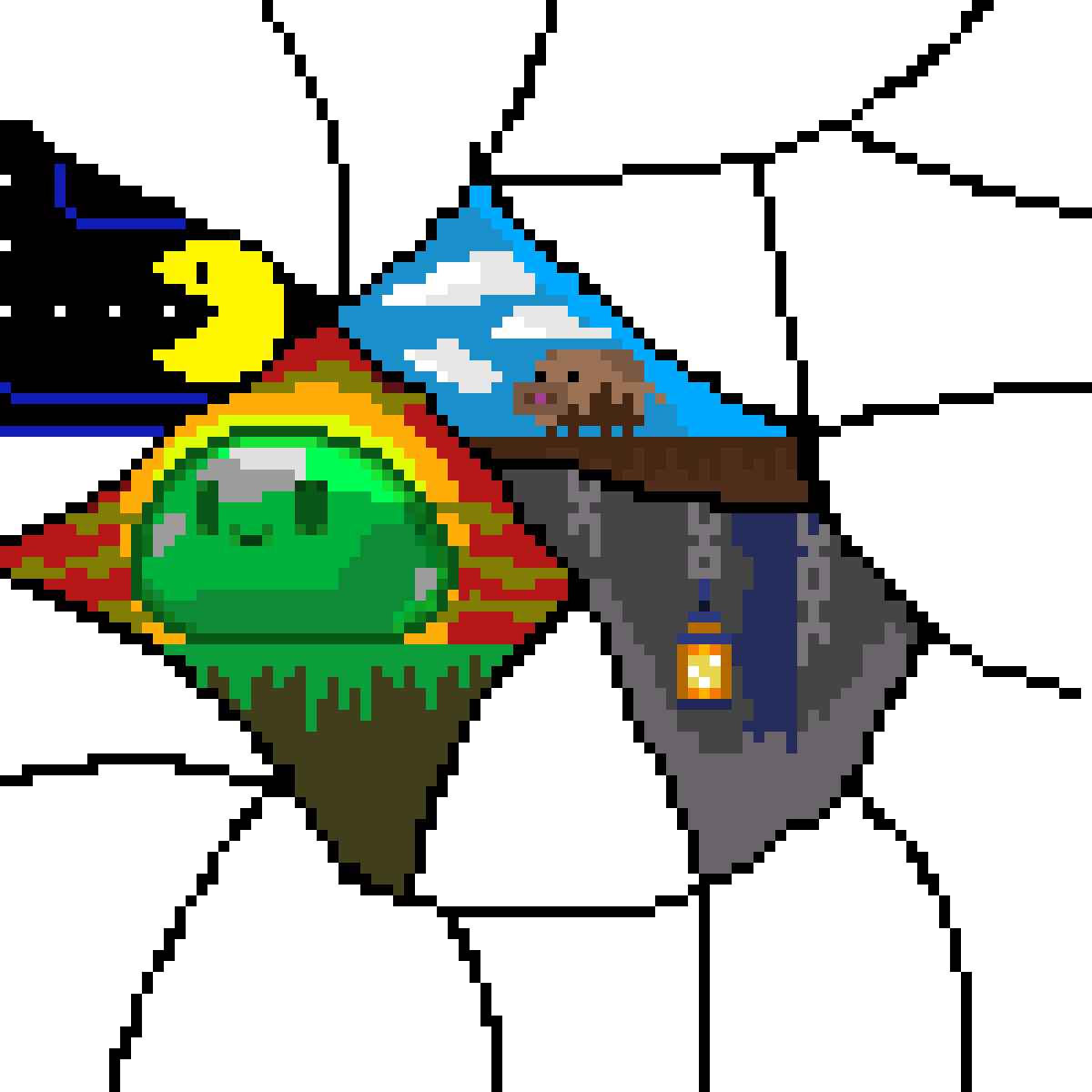 Pixilart - Split Worlds by Da-Flowah