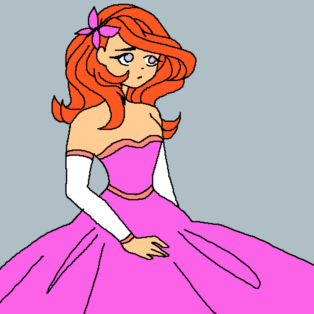 Pixilart - princess base by Alyssa-beauty