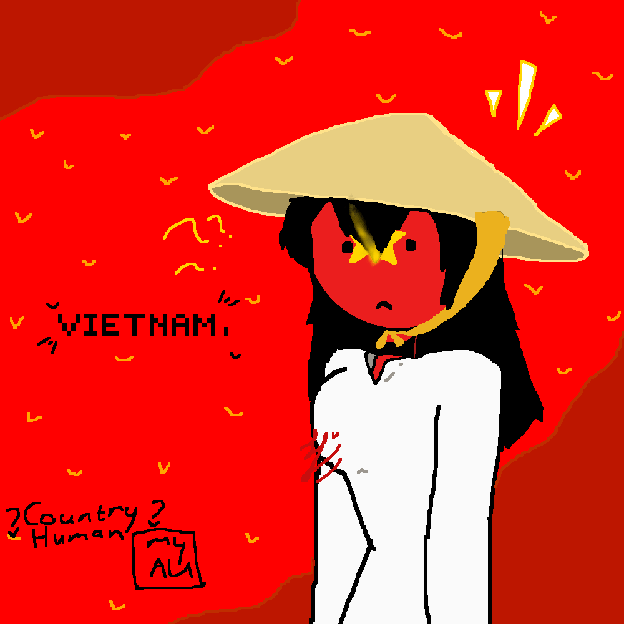 Pixilart - Vietnam-Country Human Oc by South-Africa