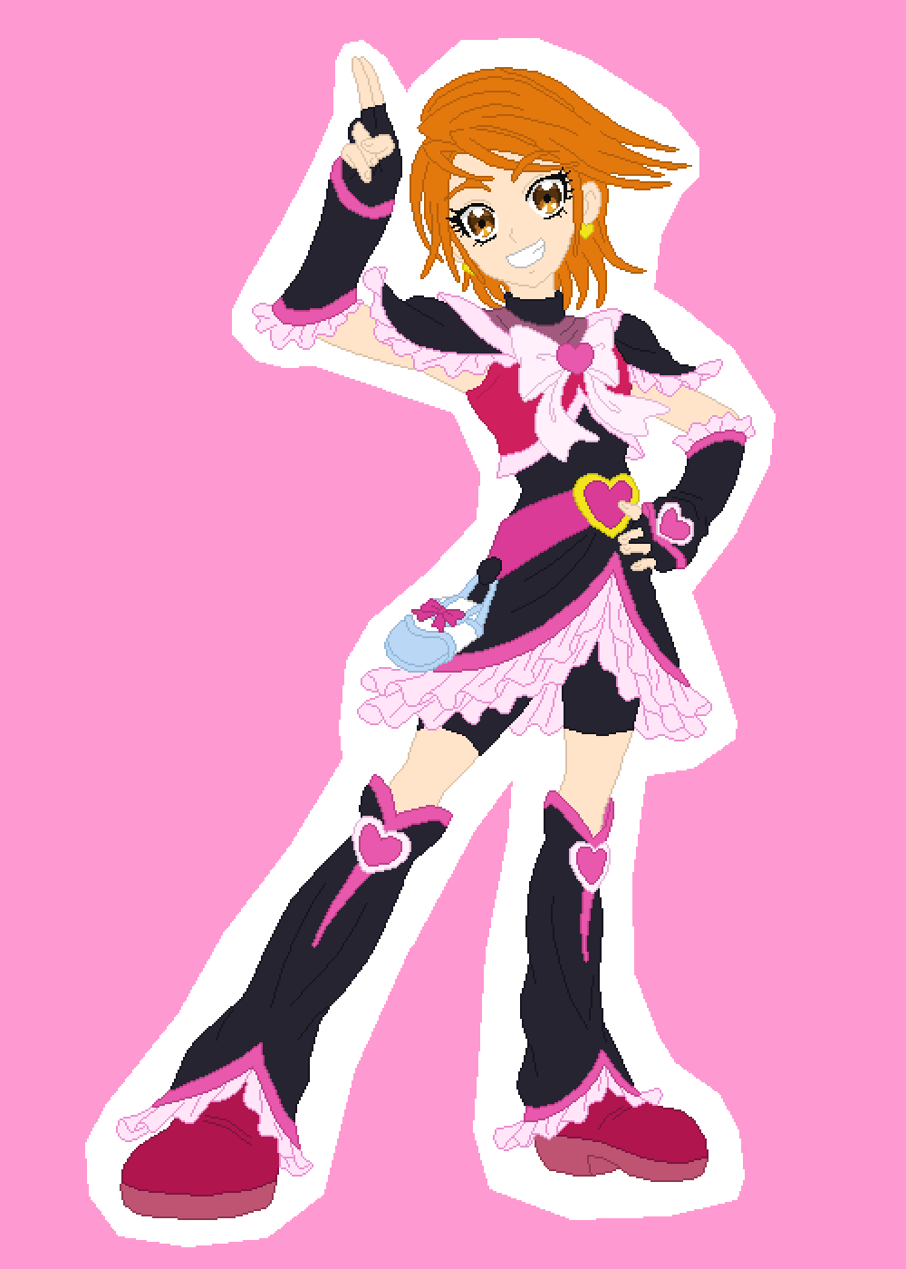 Pixilart - Cure Black by JetTheJazzcat