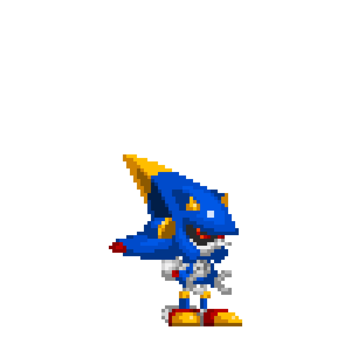 Pixilart - Rocket Metal Sonic by IAmCrunchy