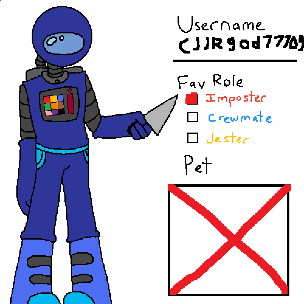 Pixilart - Among Us OC Base by CJJR-god777-OG