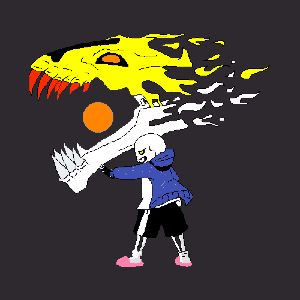 Pixilart - fire sans by Matthew2013