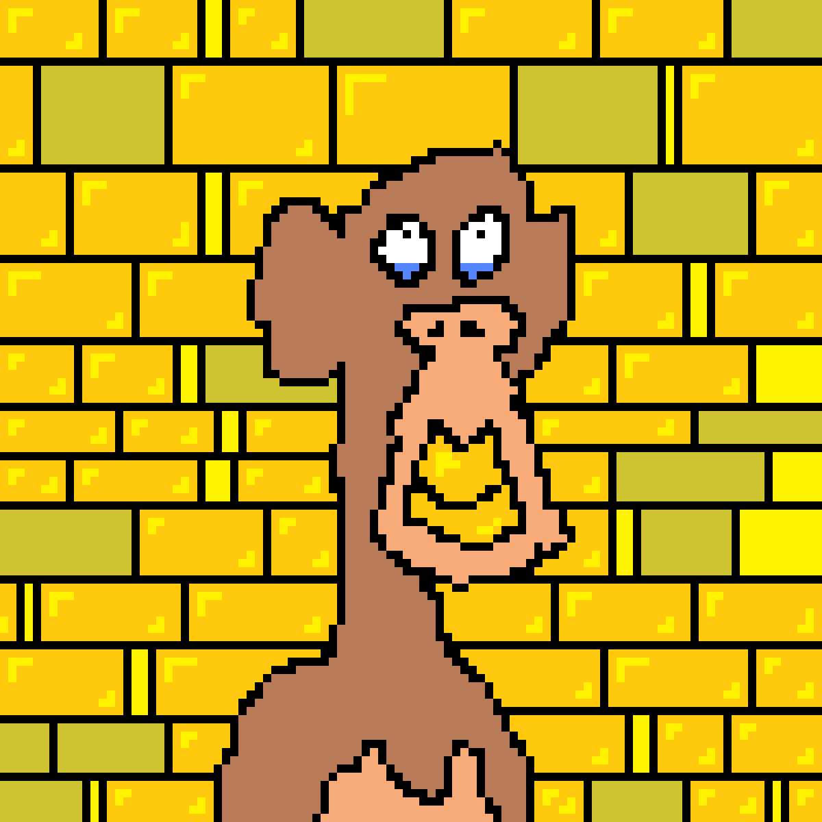 Pixilart - irl monkey ! gold by trader23