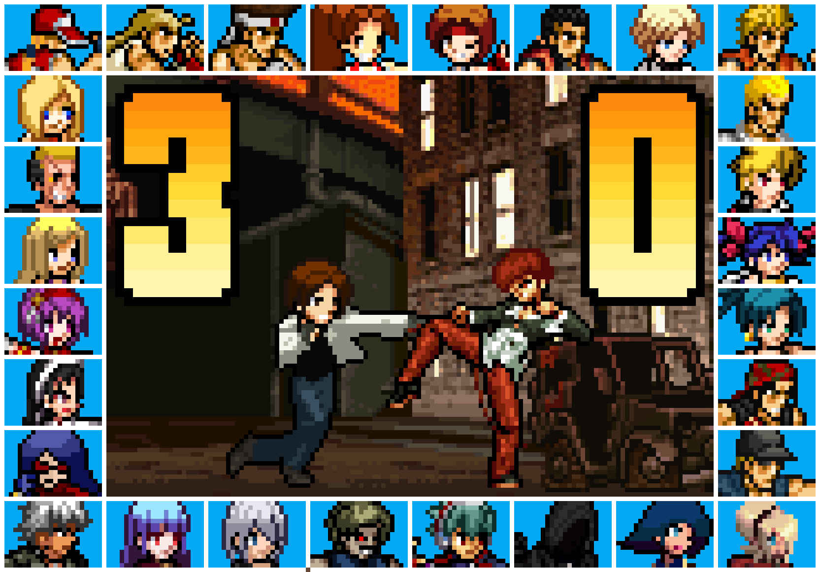 Pixilart - KOF's 30th Anniversary by henthorneaaron9