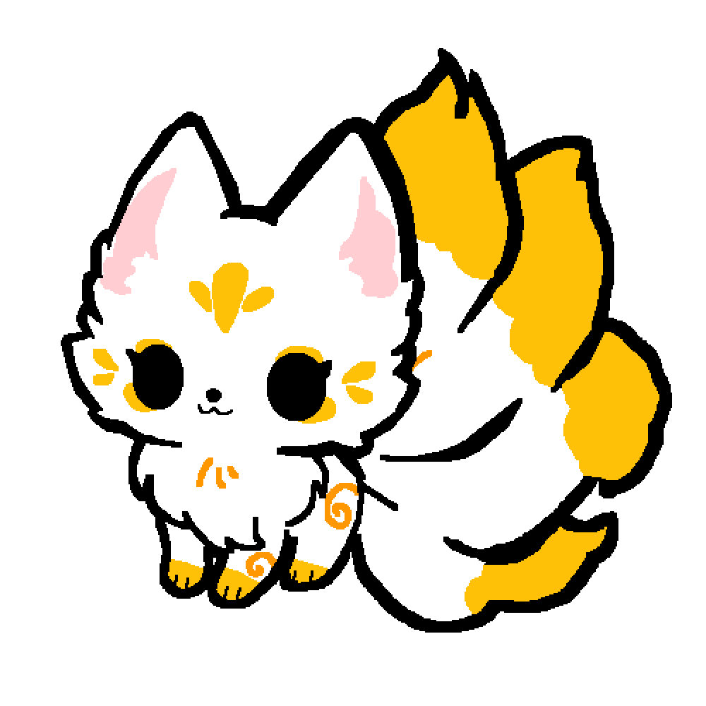 Pixilart - Kitsune Base 2 by SkysArt