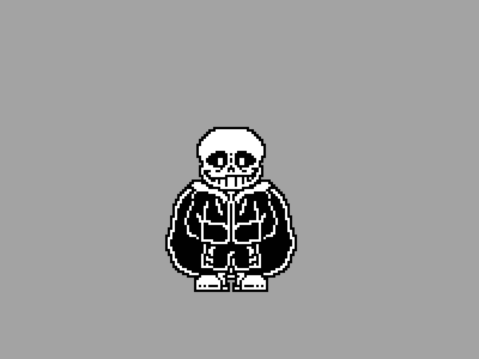 Pixilart - sans with cape by mrtreeman21