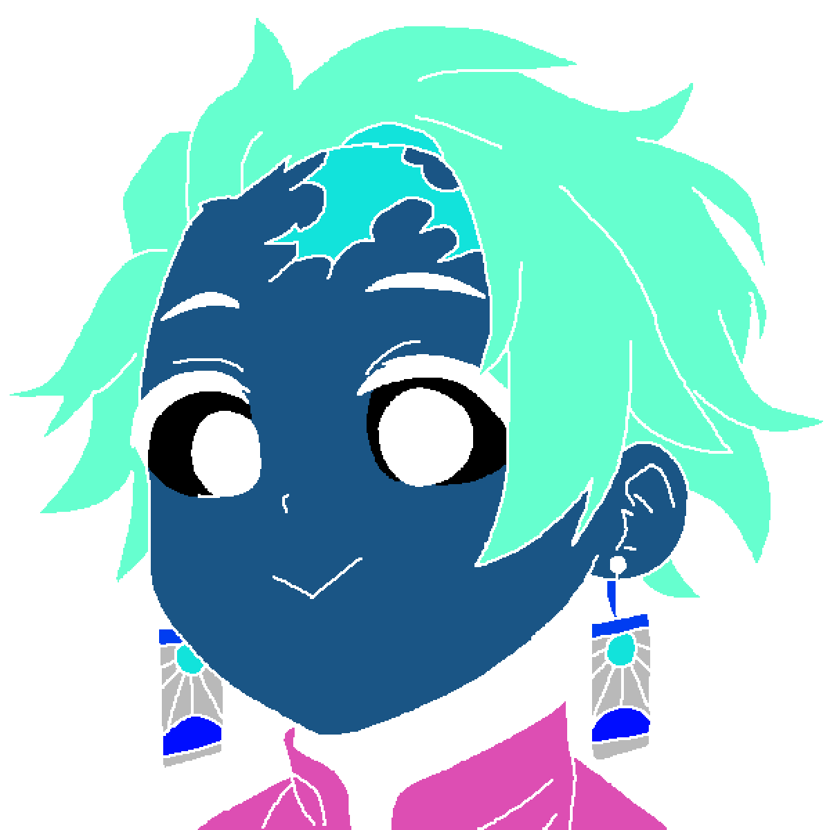 Pixilart - Adorable Tanjiro invert by aylas1234