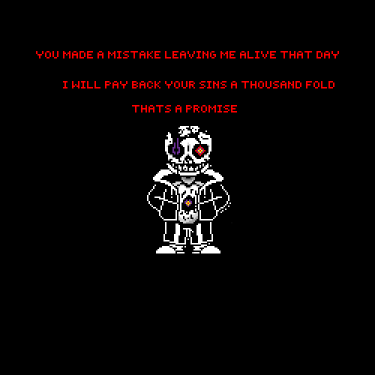 Pixilart - Official art for Left! Sans by TheIronclad