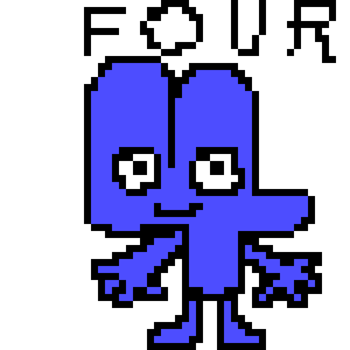 Pixilart - Four by RedStickFigure