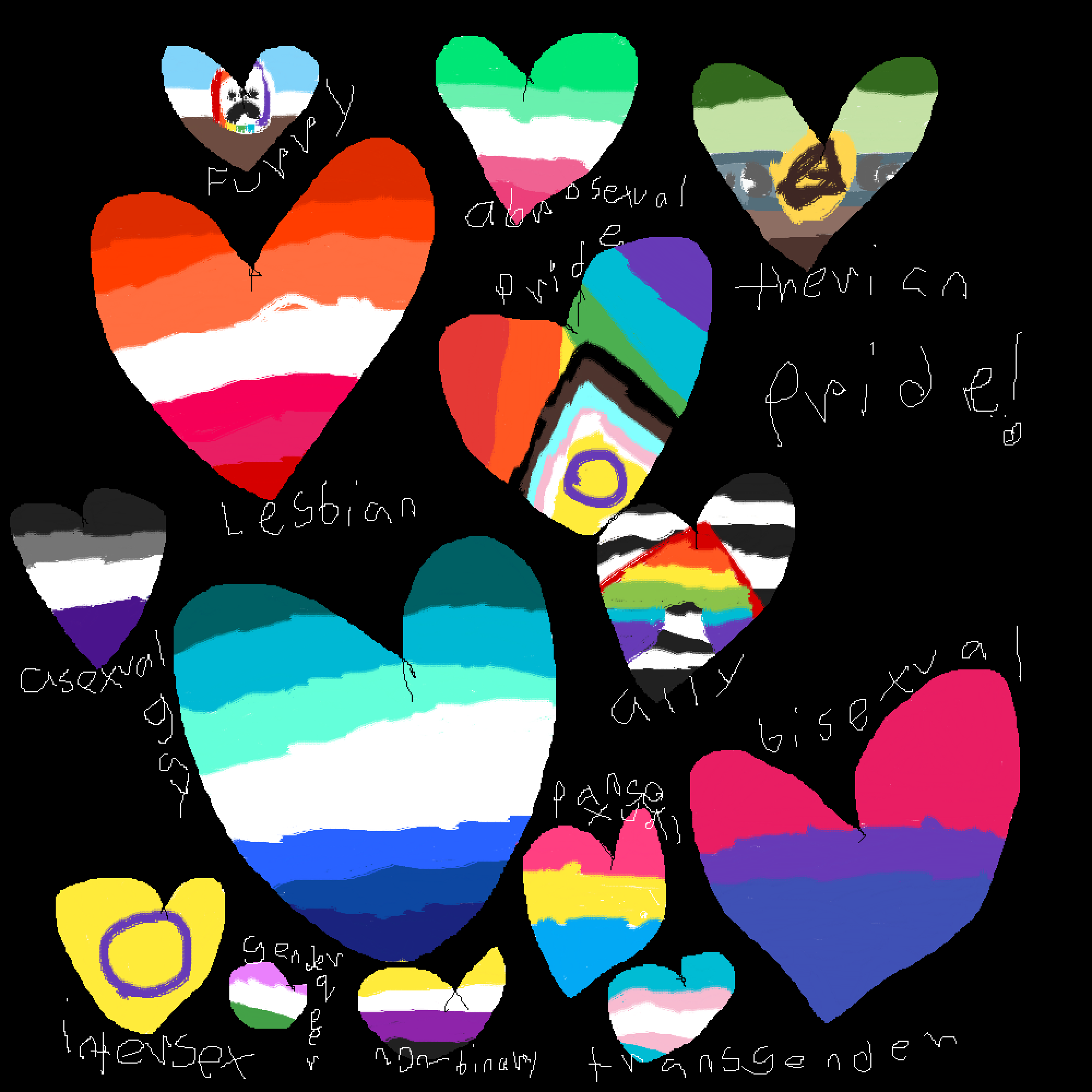Pixilart - LGBTQIA+, therian, and furry flags! by Yourlocalorange