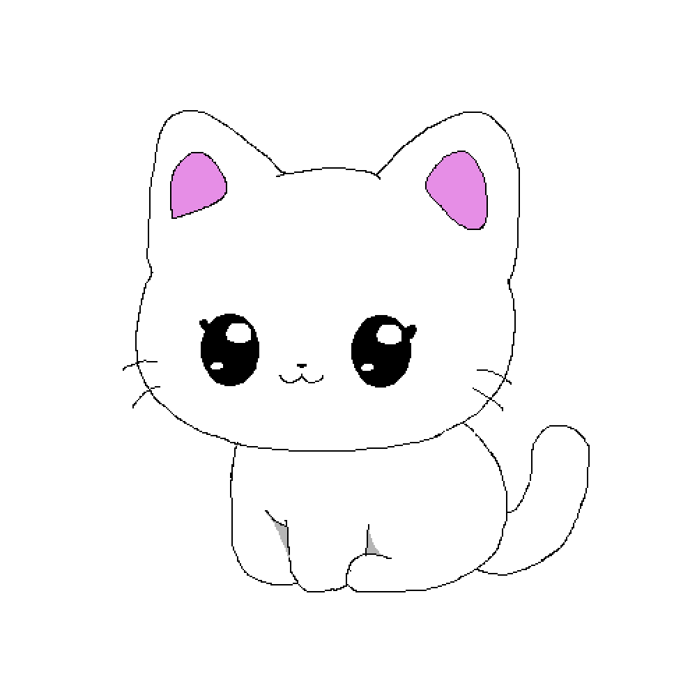 Pixilart - My kitty cat base by Mohamed-Bouslah