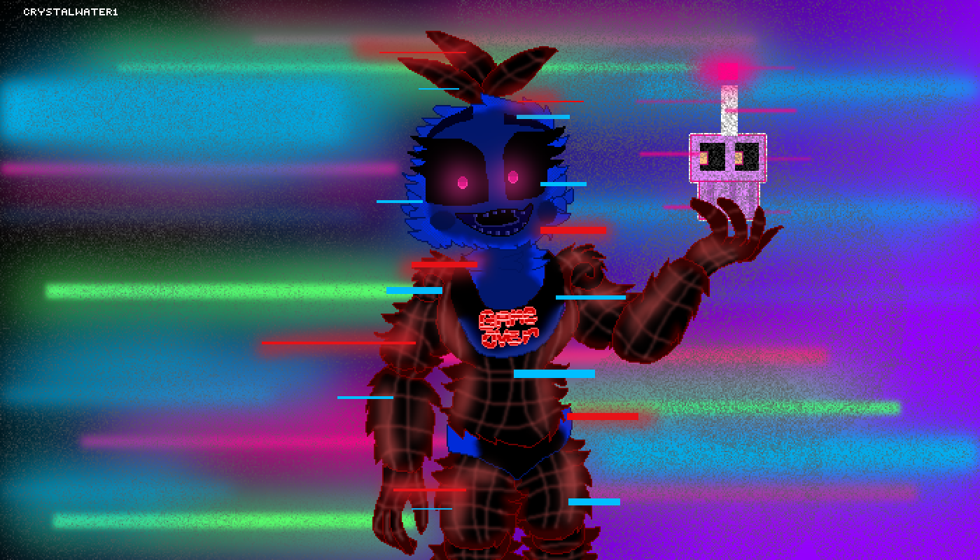 Pixilart - Game over toy chica by Crystalwater1