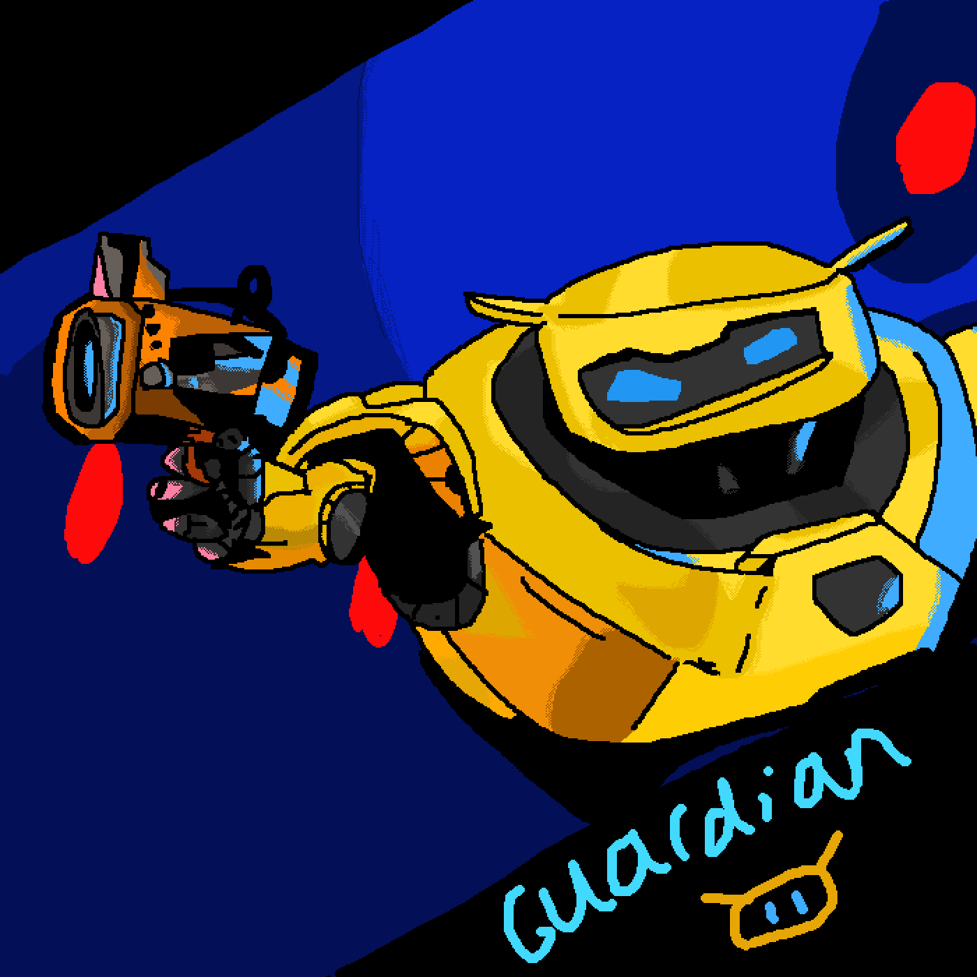 Pixilart - Roboquest Guardian by TheEggManGuy