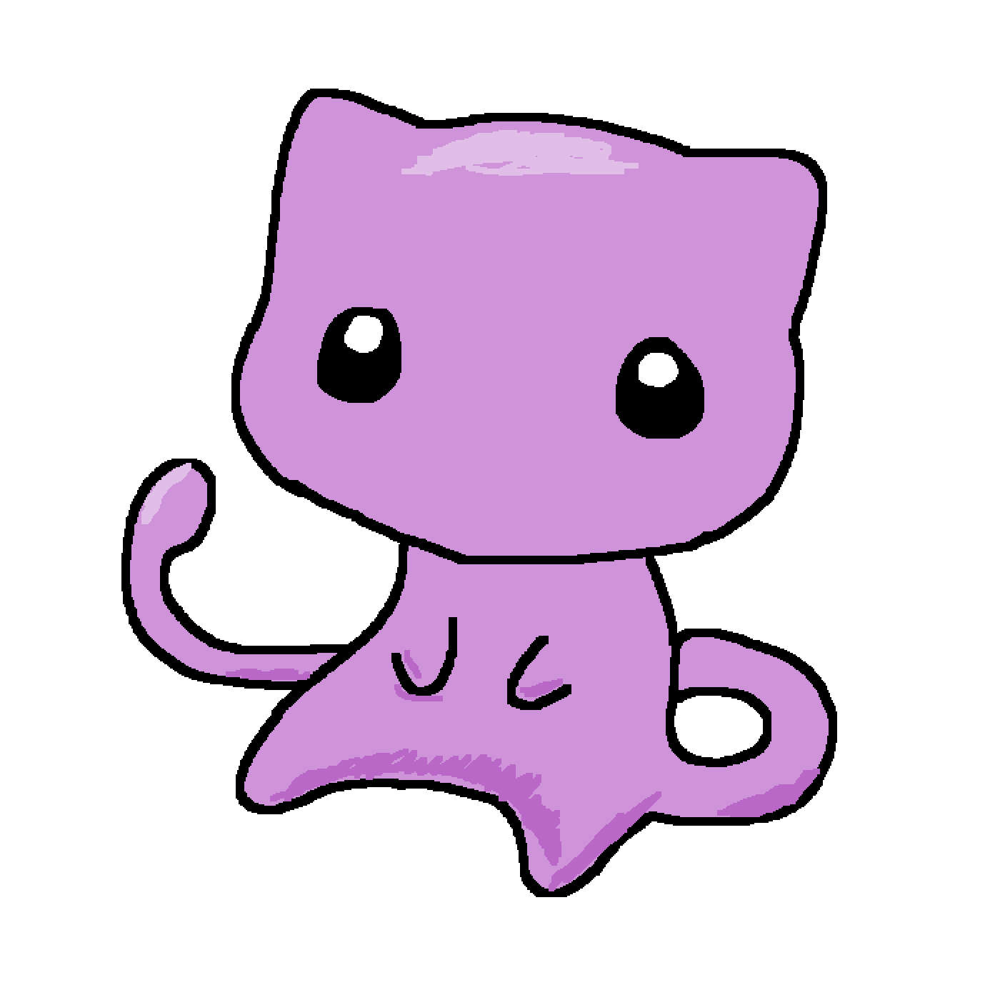 Pixilart - Mew base by Sanes10