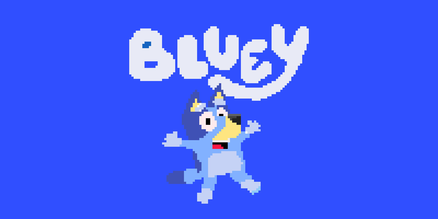 Pixilart - Bluey by Dugboy123