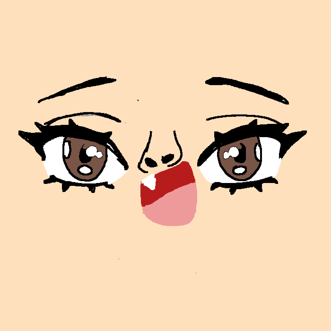 Pixilart - anime base face by KennyKid352523