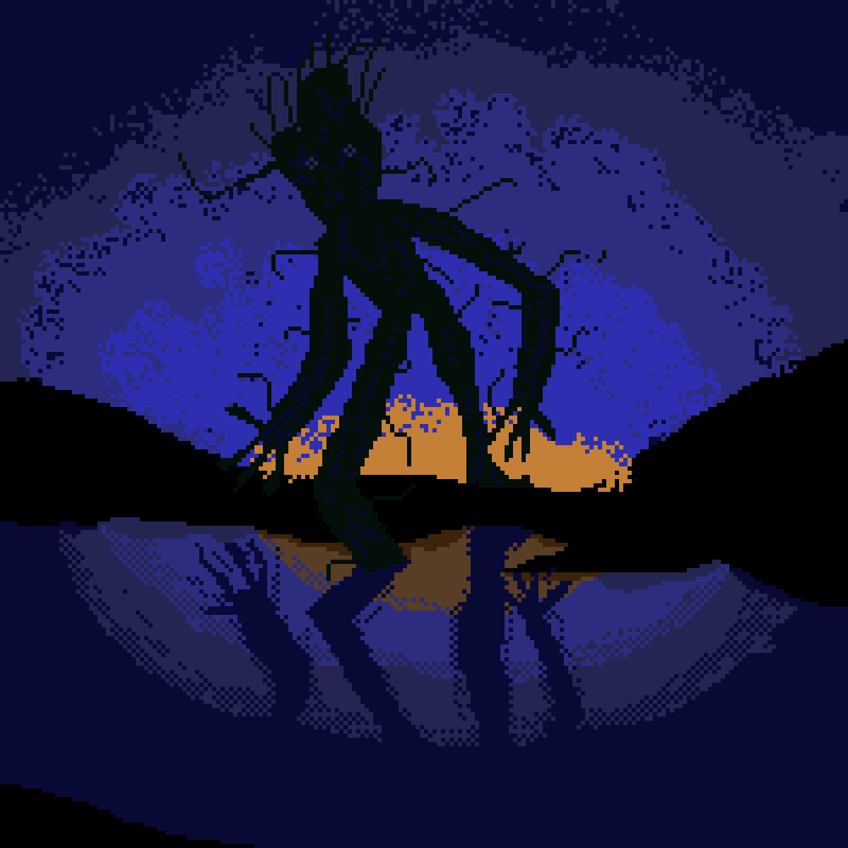 Pixilart - The lake watcher by Octopie34