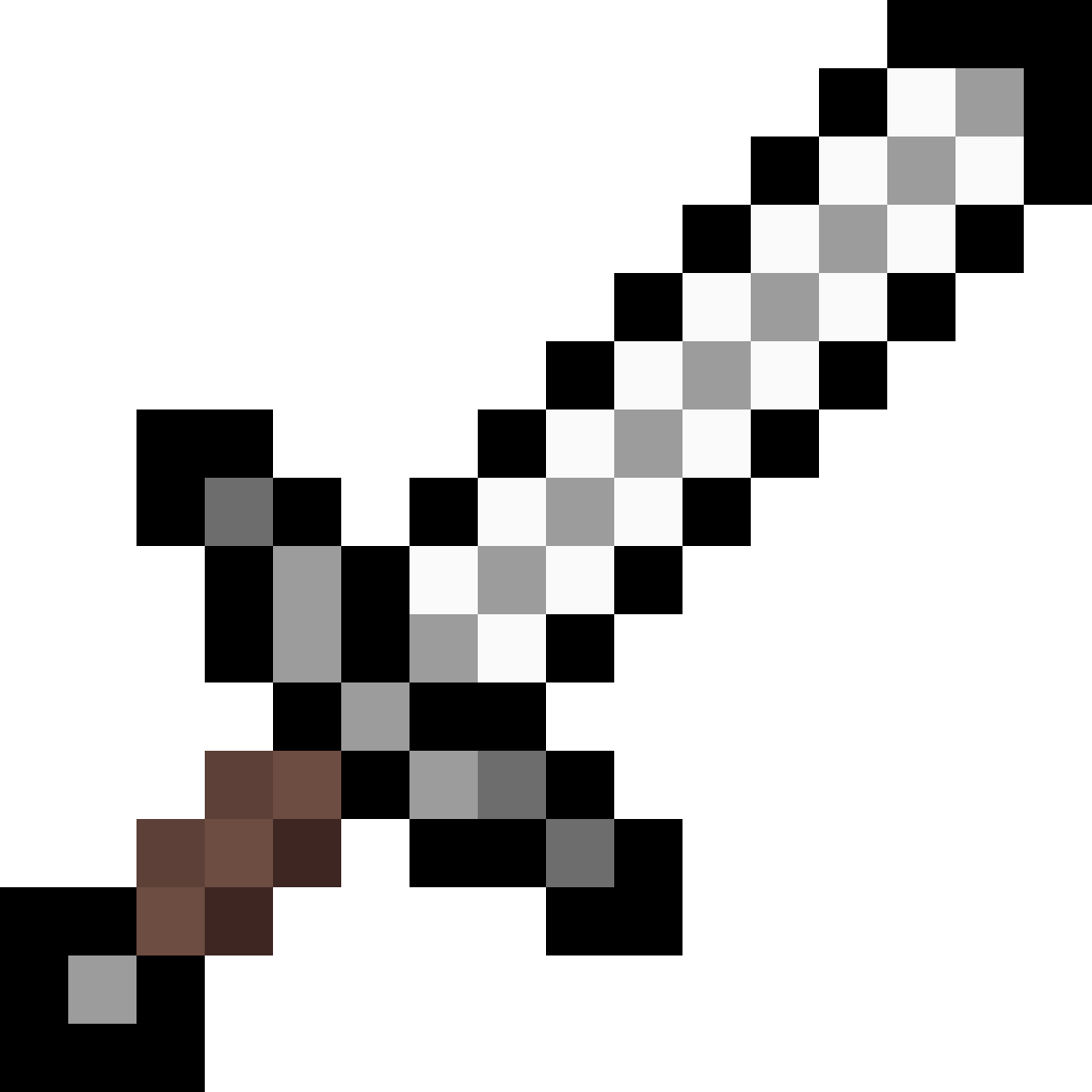 Pixilart - Iron Sword by Dmayce22