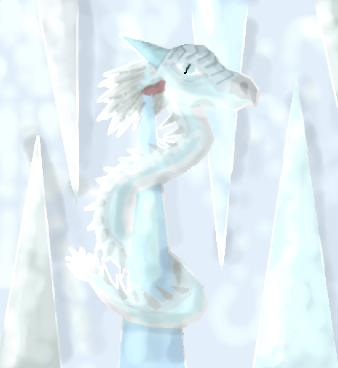 Pixilart - Ice Wrym by Froststream2012