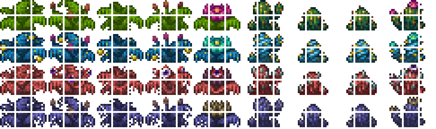 Pixilart - Terraria Tile ID #530 | Oasis Plants by tSpritesheeter