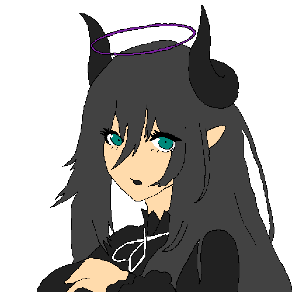 Pixilart - Anime Demon Girl Base by Empire-of-god