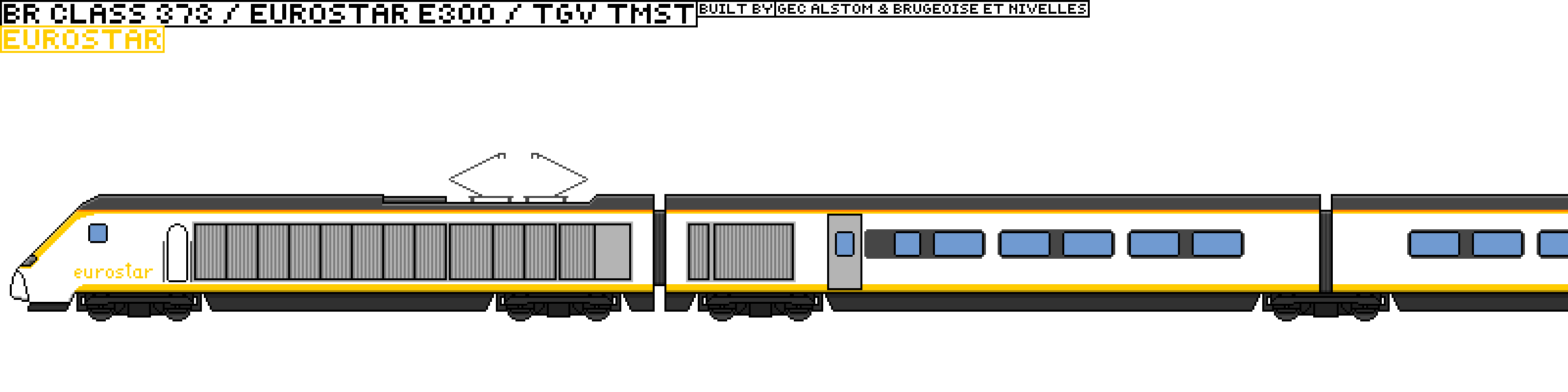 Pixilart - BR Class 373 / Eurostar e300 / TGV TSMT by Kubsamboll