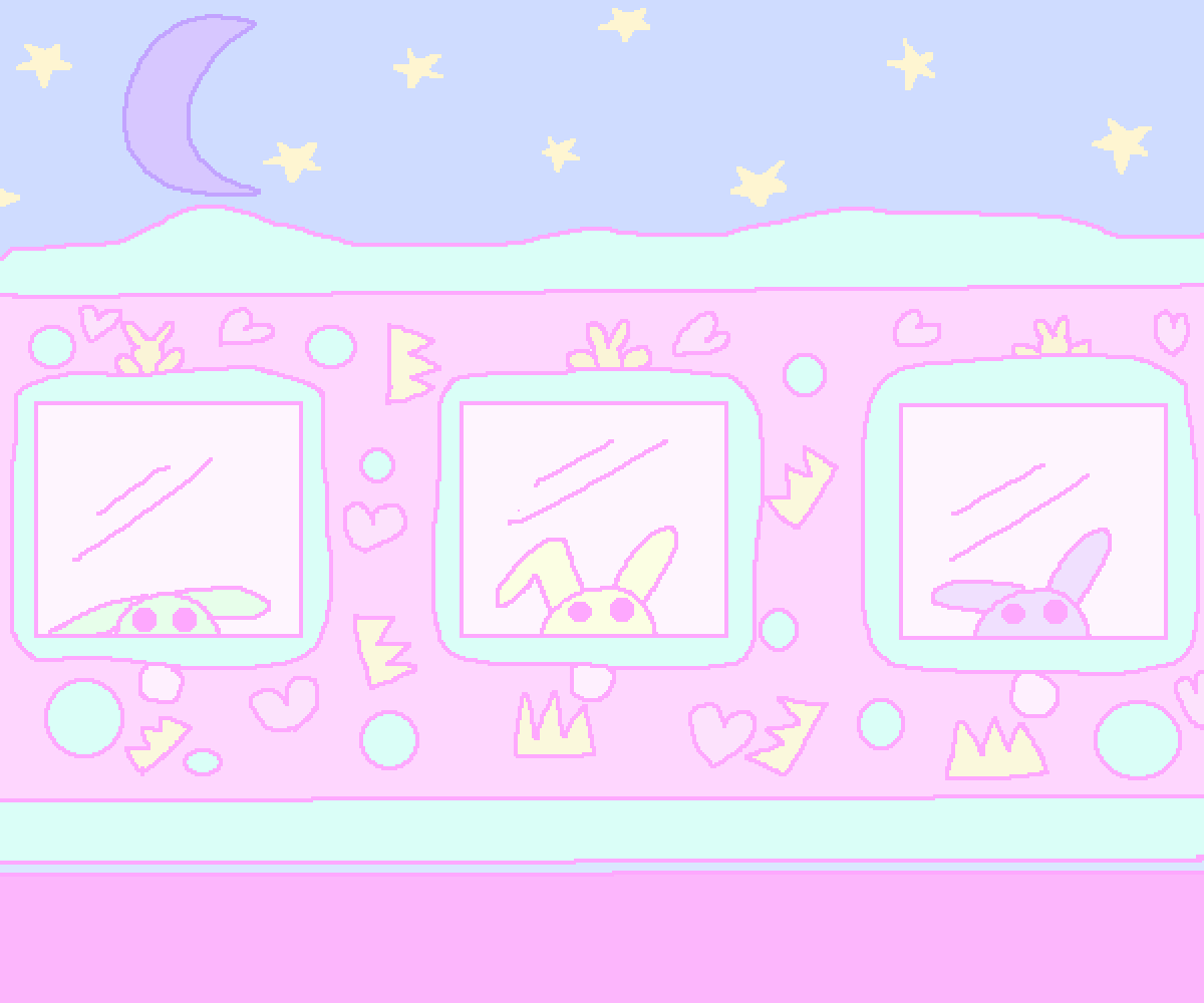 Pixilart - Da Kawaii Train by emo-emoji