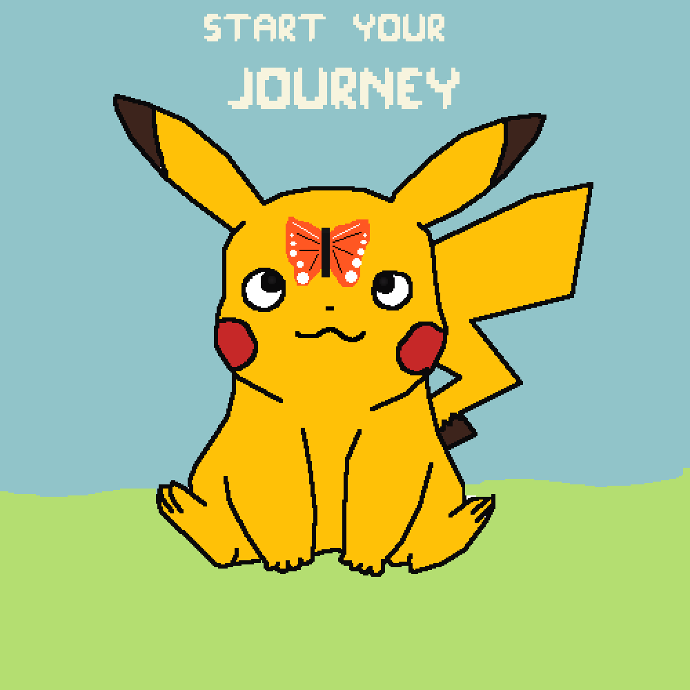 Pixilart - pikachu base by autistic-artist