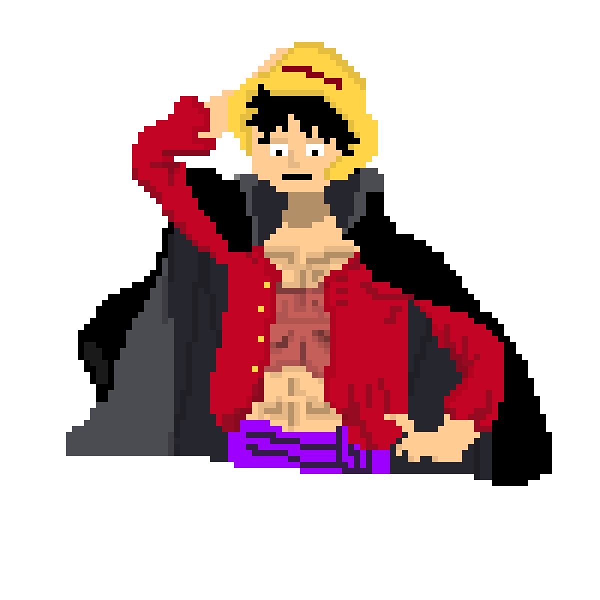 Pixilart - Monkey D. Luffy by OguzhanOzy